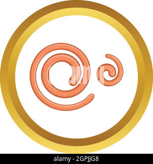 Parasitic nematode worms icon, cartoon style Stock Vector Image & Art ...