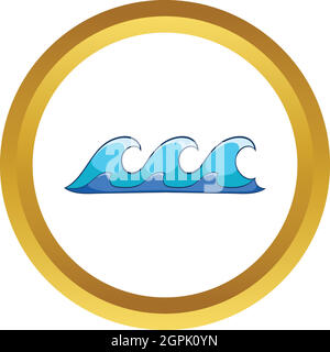 Small waves icon. Cartoon illustration of small waves vector icon for ...