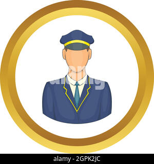 Train driver icon, cartoon style Stock Vector Image & Art - Alamy