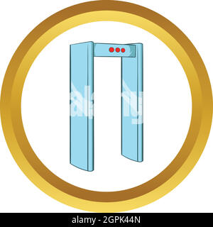 Airport gate metal detector icon, simple style Stock Vector Image & Art ...