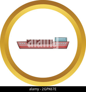 Steamship icon. Flat illustration of steamship vector icon isolated on ...