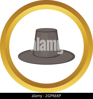 Gat, traditional Korean hat. Isolated vector clip art illustration ...