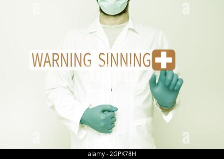 Sign displaying Immorality. Concept meaning the state or quality of ...