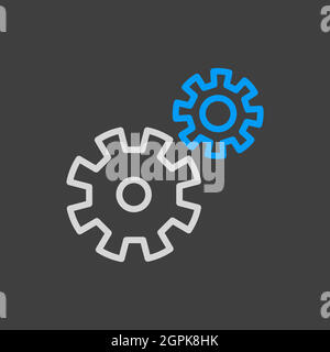 Isolated gear icon vector design Stock Vector Image & Art - Alamy