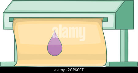 Plotter icon, cartoon style Stock Vector Image & Art - Alamy