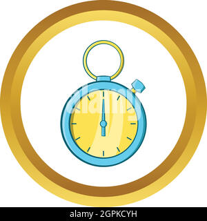 Stopwatch icon blue vector Stock Vector Image & Art - Alamy