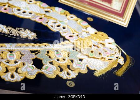 Expositions of Goldwork Embroidery Museum at Torzhok Stock Photo - Alamy