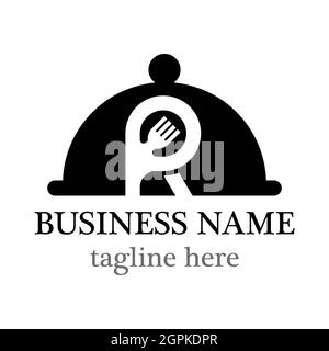 Food logo template vector icon design Stock Photo - Alamy