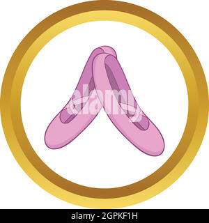 Pointe shoes vector icon Stock Vector Image & Art - Alamy