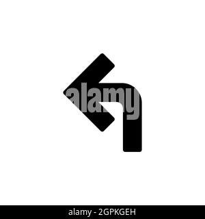 Left arrow icon design vector Stock Vector Image & Art - Alamy