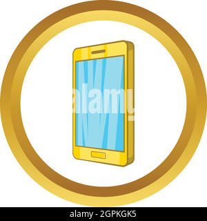 Touch smartphone icon cartoon vector. Phone screen. Hand mobile Stock ...