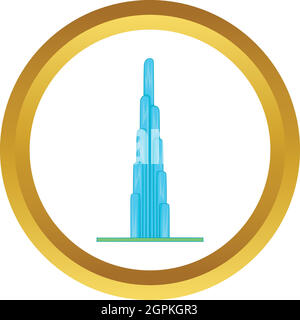 burj khalifa vector icon isolated on transparent background, burj ...