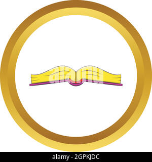 Book is open in the middle icon, cartoon style Stock Vector Image & Art ...