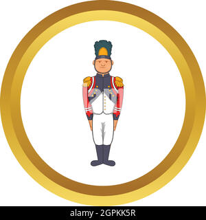 French historical uniform of soldier vector icon Stock Vector Image ...