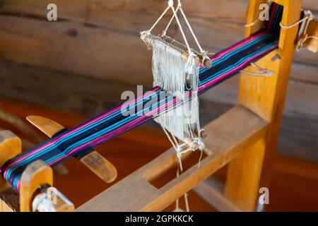 Clothes pavilion in Mari Ethnographic Open-Air Museum Stock Photo - Alamy