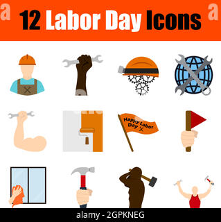 Labor day icon design illustration template vector Stock Vector Image ...