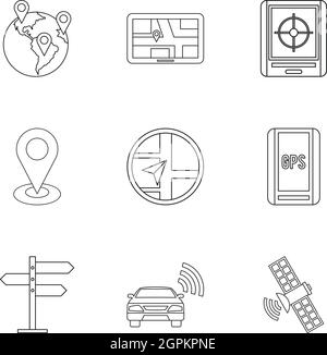 Earth system line icons collection. Atmosphere, Biosphere, Geosphere ...