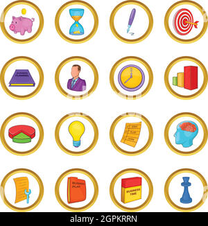 Time management icons set, cartoon style Stock Vector Image & Art - Alamy