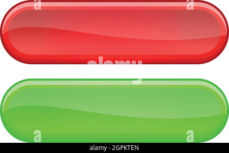 Two buttons icon. Cartoon illustration of two buttons vector icon for ...