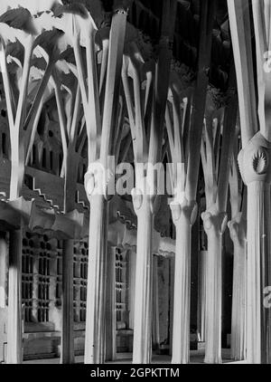 scale model from Sagrada Familia church, showing the structural ...