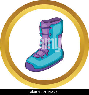 Boot for snowboarding icon, cartoon style Stock Vector Image & Art - Alamy