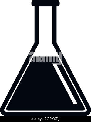 Test tube Simple vector icon. Illustration symbol design template for ...