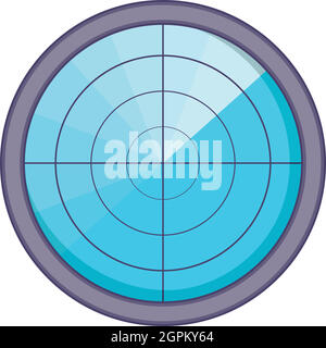 Radar icon, cartoon style Stock Vector Image & Art - Alamy