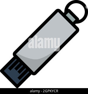 Usb flash drive color icon, memory stick icon. usb Icon. Flash memory ...