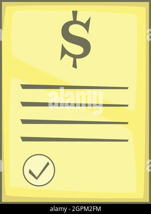 money checkbook cartoon vector illustration Stock Vector Image & Art ...
