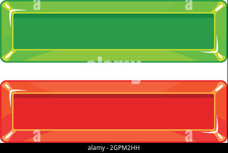 Two long buttons icon, cartoon style Stock Vector Image & Art - Alamy