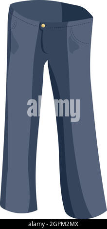 Textile jeans icon. Cartoon of textile jeans vector icon for web design ...