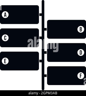 Signpost Simple vector icon. Illustration symbol design template for ...