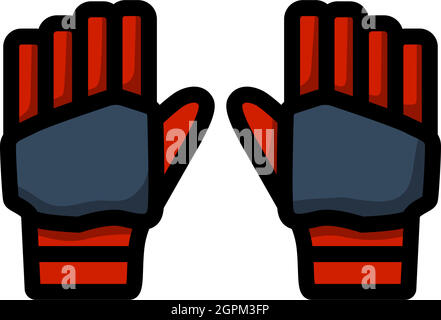 Pair Of Cricket Gloves Icon Stock Vector Image & Art - Alamy