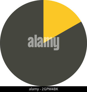 round chart statistic data diagram icon Stock Vector Image & Art - Alamy