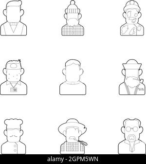 Office profession line icons collection. Job, Career, Occupation, Work ...