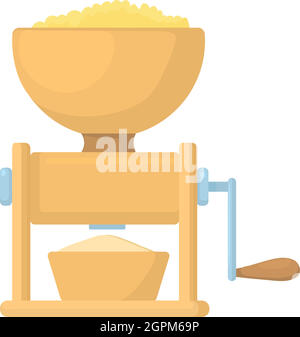 kitchen meat grinder cartoon vector illustration Stock Vector Image ...