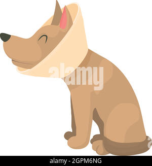 Cute sick dog icon. Cartoon of cute sick dog vector icon for web design ...