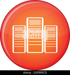 Database servers icon, flat style Stock Vector Image & Art - Alamy