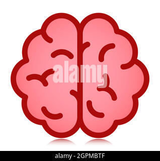 Human brain symbol icon vector illustration graphic design Stock Vector ...