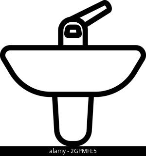 Wash Basin Icon Stock Vector Image & Art - Alamy