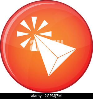 Click icon, flat style Stock Vector Image & Art - Alamy