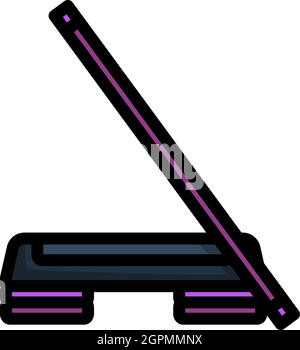 Icon Of Step Board And Stick Stock Vector Image & Art - Alamy