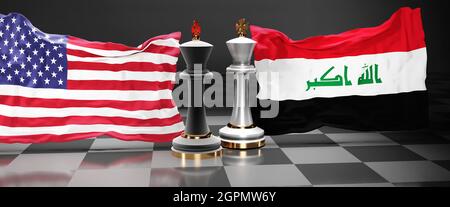iraq flag, 3d flag, flag, 3d render,8k Stock Photo - Alamy