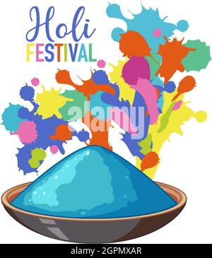 Happy Holi Fastival Colourful Poster illustration Stock Vector Image ...