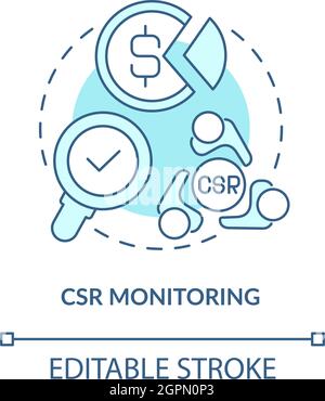 CSR monitoring concept icon Stock Vector Image & Art - Alamy