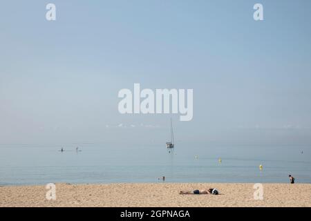 Berlin, Mallorca, Spain. 29th Sep, 2021. A calm, windless morning on ...