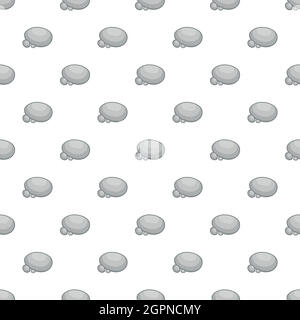 Vector seamless pattern with broken stones and stems with leaves ...