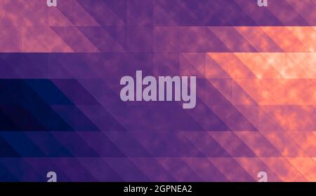 geometric triangles style in pastel orange, vivid orange and deep pink ...