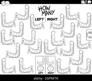 count left and right pictures of cartoon viscacha color book page Stock ...