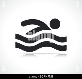 Swimming icon vector sign symbol Stock Vector Image & Art - Alamy
